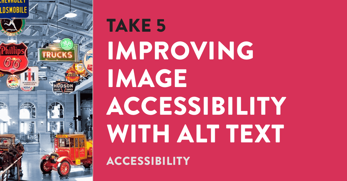 Improving Image Accessibility with Alt Text | Take 5 Tutorials | Gymnasium